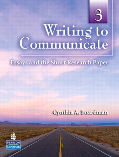 Writing to Communicate 1 - Student Book (Upper Intermediate - Advanced ...