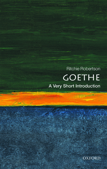 A Very Short Introduction - Goethe (Literature) by Ritchie Robertson on ...