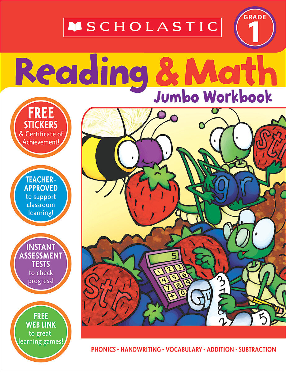 Scholastic Jumbo Workbooks - Reading & Math: Grade 1 (Reading & Math ...