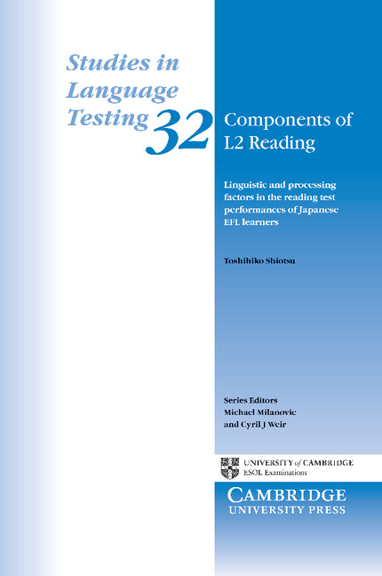 Studies in Language Testing - Components of L2 Reading (#32) by ...