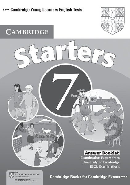 Cambridge Young Learners English Tests - Starters 7 Answer Booklet ...