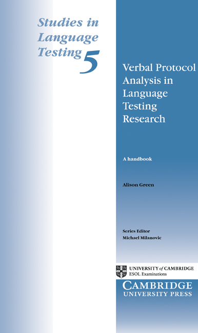 Studies in Language Testing - Verbal Protocol Analysis in Language ...