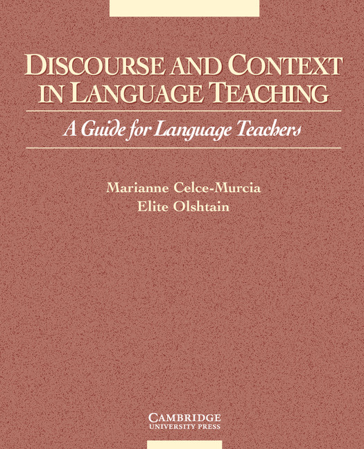 Cambridge Handbooks for Language Teachers - Discourse and Context in Language Teaching by ...