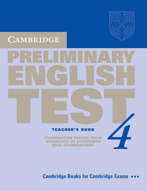 Cambridge Preliminary English Tests - Teacher's Book (Level 4) by ...
