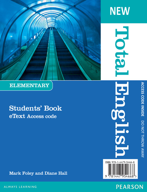New Total English - eText Students' Book Access Card (Elementary) by Mark Foley and Diane Hall ...
