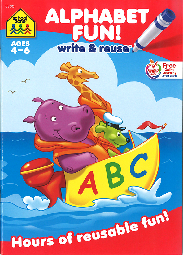School Zone Write & Reuse Workbooks - Alphabet Fun! by Joan Hoffman on ...